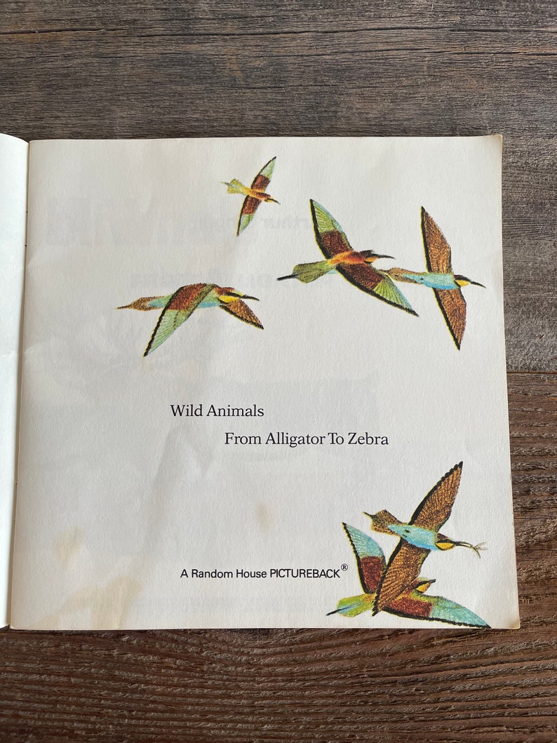 Wild Animals Book: Arthur Singer, 1973 - Etsy