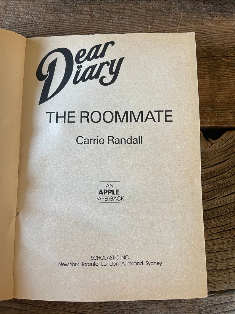 Dear Diary Books by Carrie Randall // You Choose // 1990's Young Adult ...