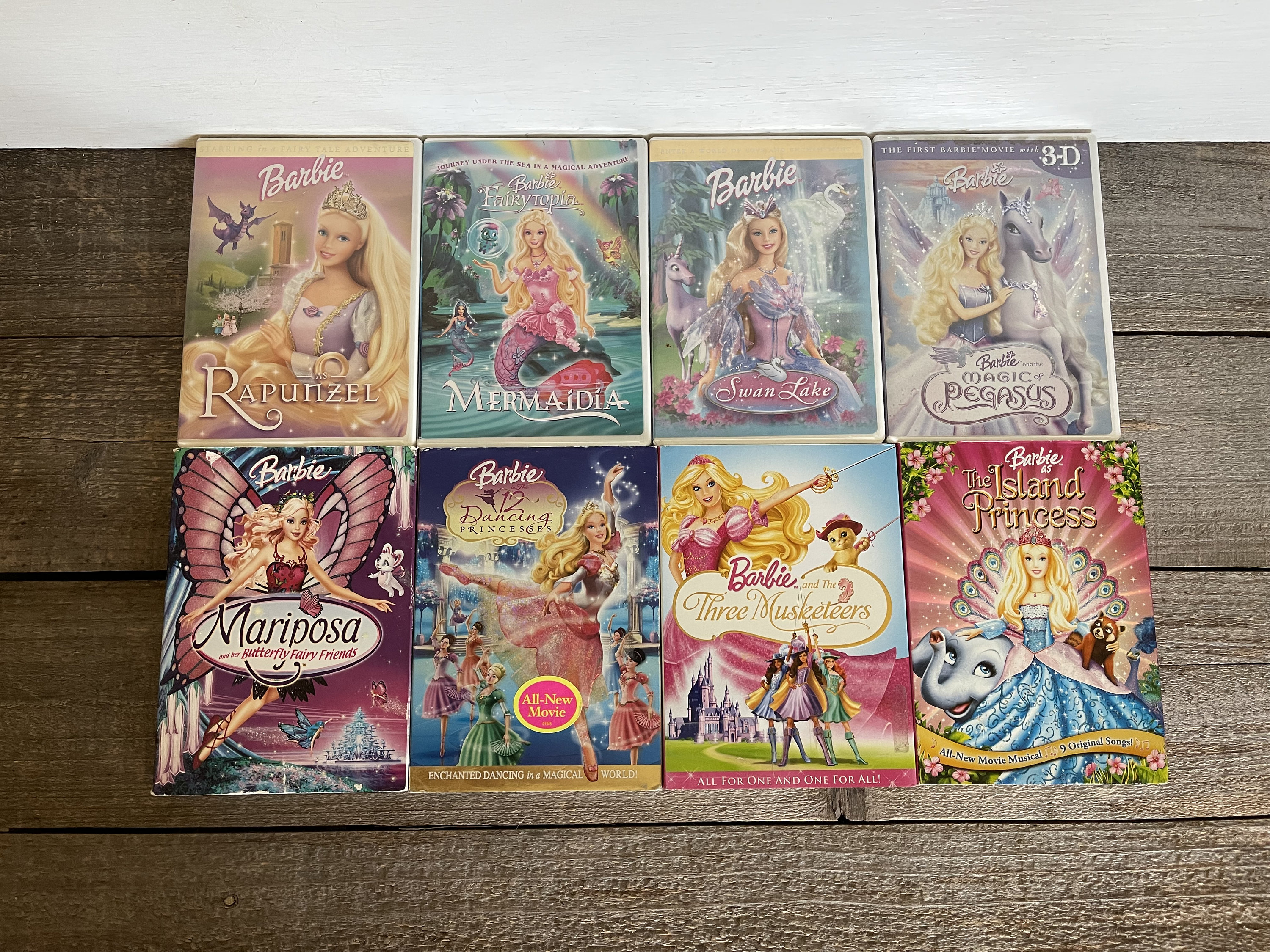 Vintage Barbie Dvds // You Choose // Fairytopia, Mermaidia, Rapunzel ...
