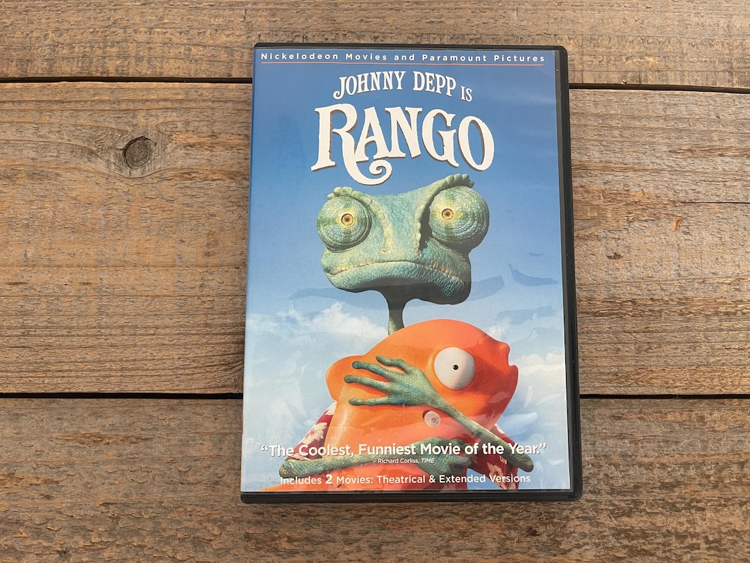 Rango DVD // Johnny Depp // Nickelodeon & Paramount Pictures // Rated ...