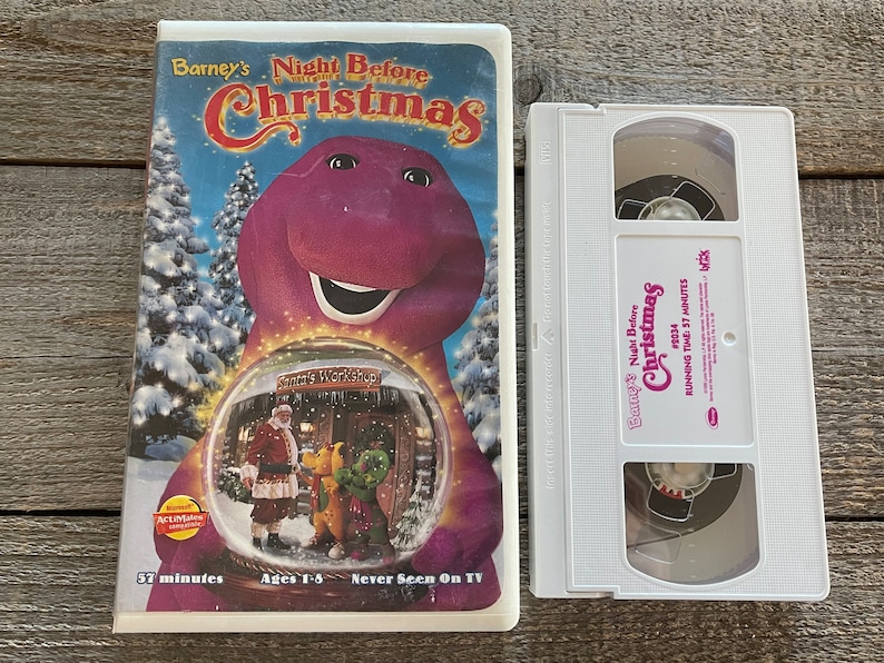 Barney's Night Before Christmas VHS Movie 1999 - Etsy