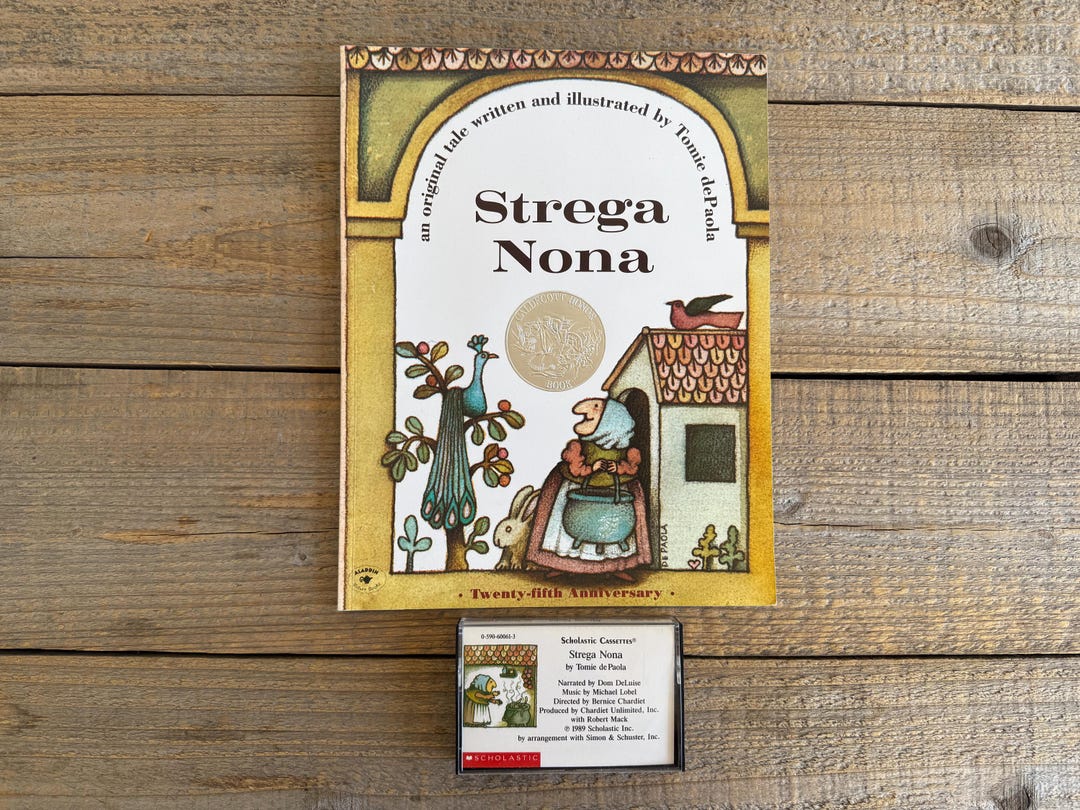 Strega Nona // Tomie Depaola // Scholastic Book & Cassette Tape Set ...