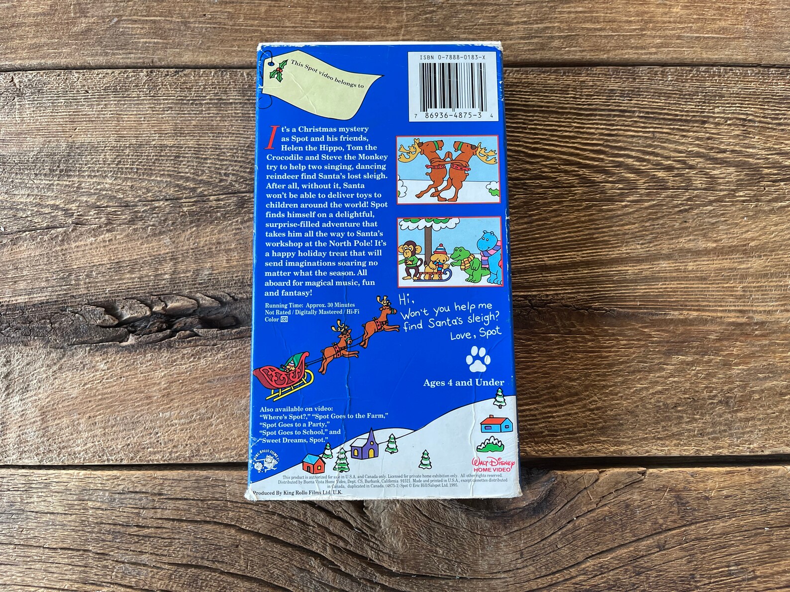Disney Presents Spot's Magical Christmas Vintage VHS Movie | Etsy
