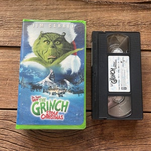 Dr. Seuss' How the Grinch Stole Christmas // Jim Carrey // Vintage VHS ...