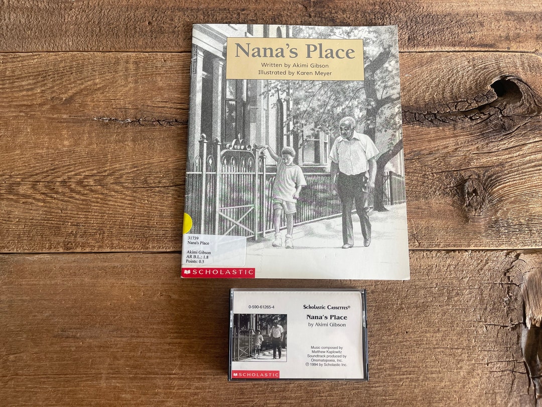 Nana's Place // Akimi Gibson // Vintage Scholastic Book & Cassette Tape Set - Etsy