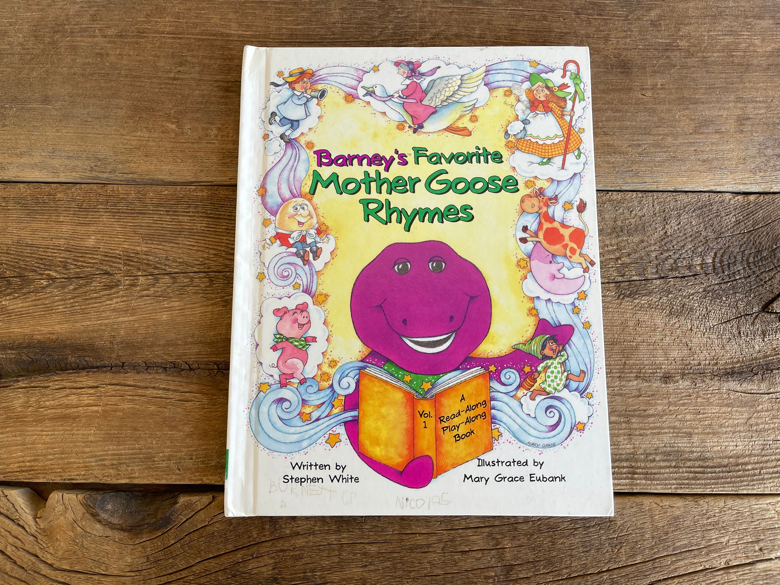 Barney's Favorite Mother Goose Rhymes Vol. 1 // 1993 - Etsy