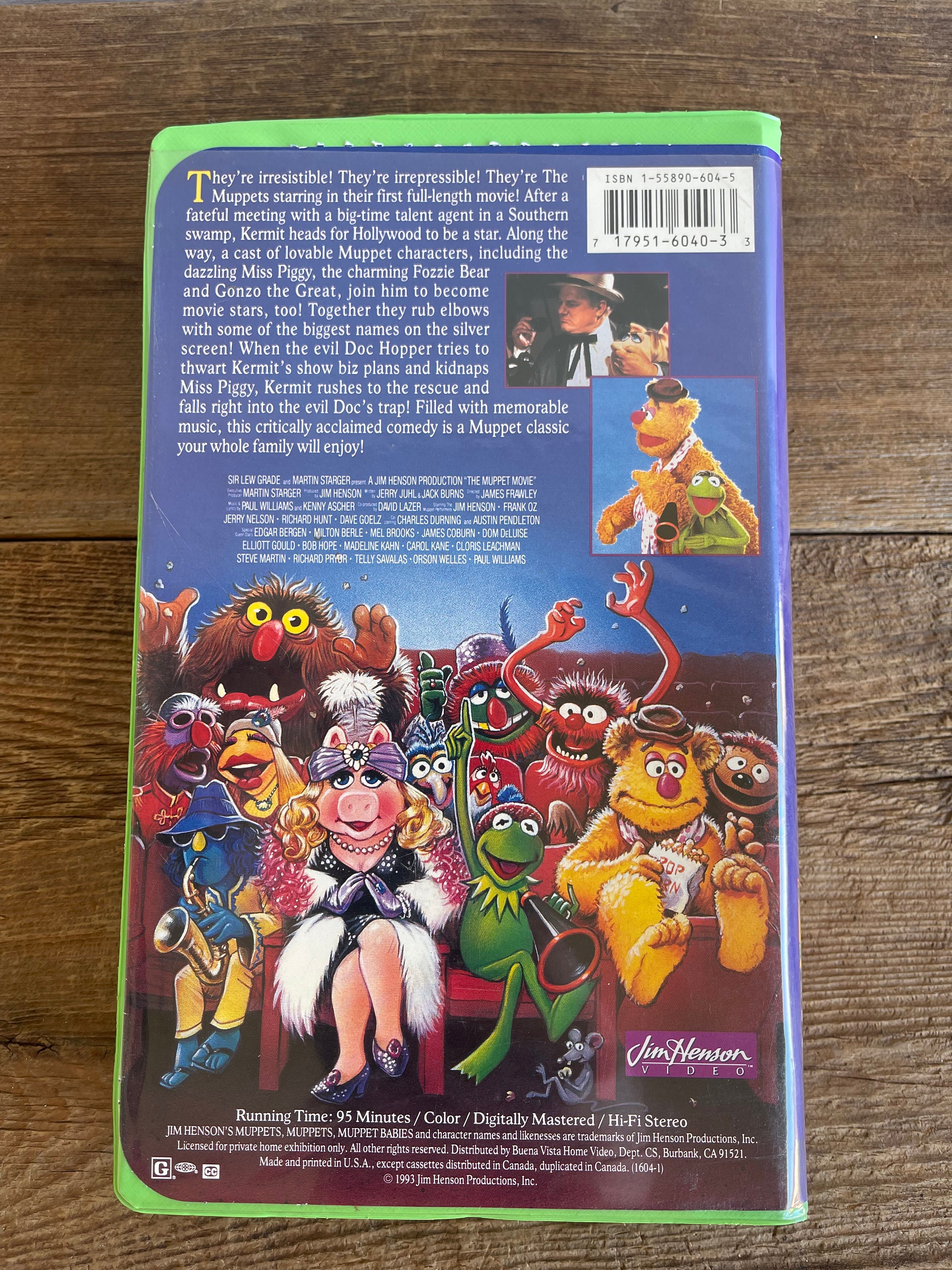 The Muppet Movie VHS // Jim Henson Video // 1993 - Etsy