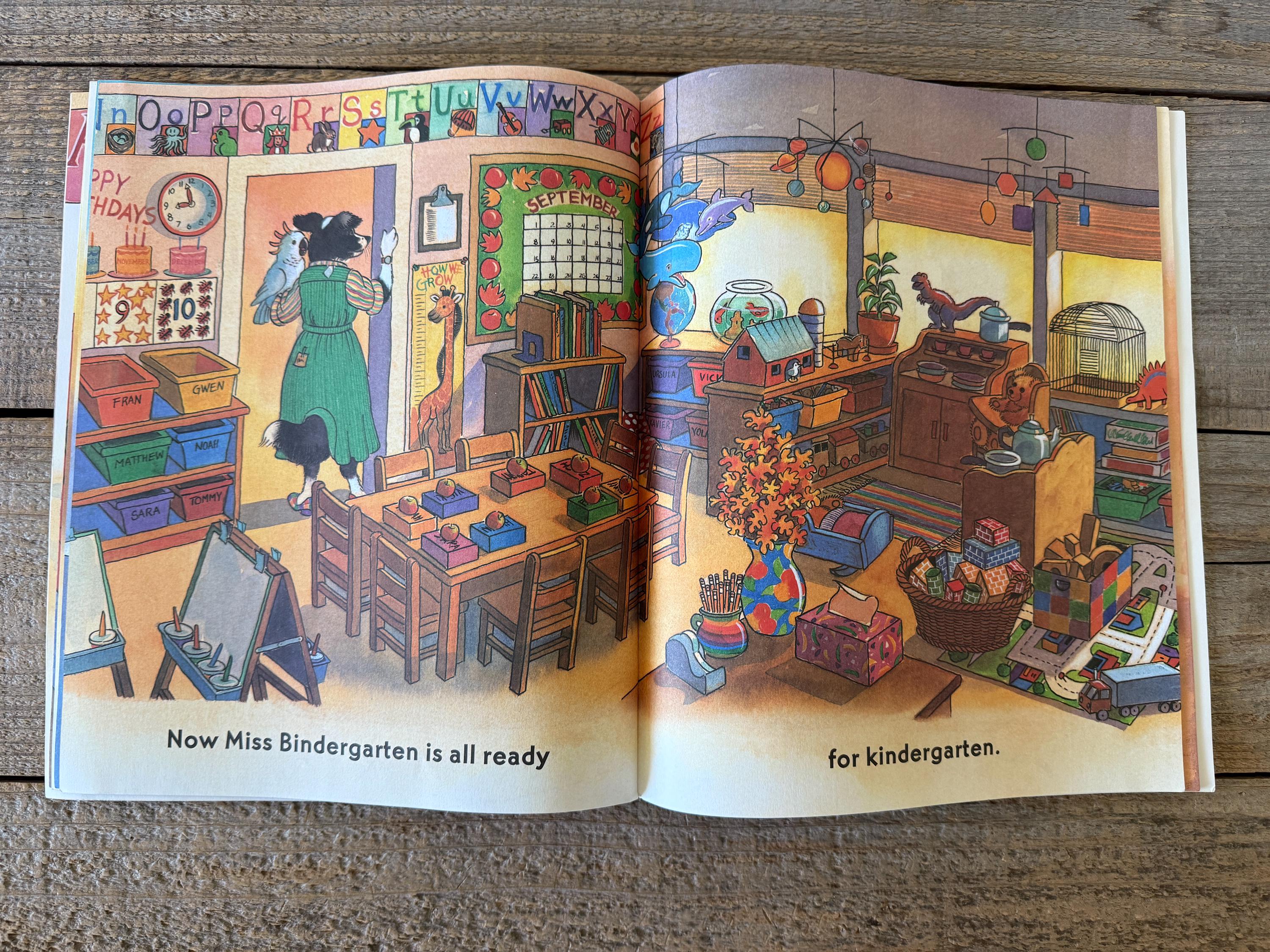 Miss Bindergarten Gets Ready for Kindergarten Book and Cassette - 1998 ...