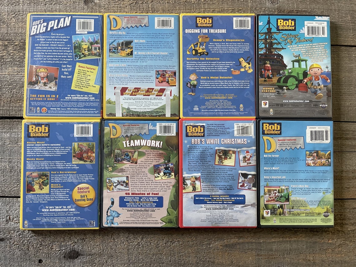 Vintage Bob the Builder Dvds // You Choose // 2000's HIT Entertainment ...