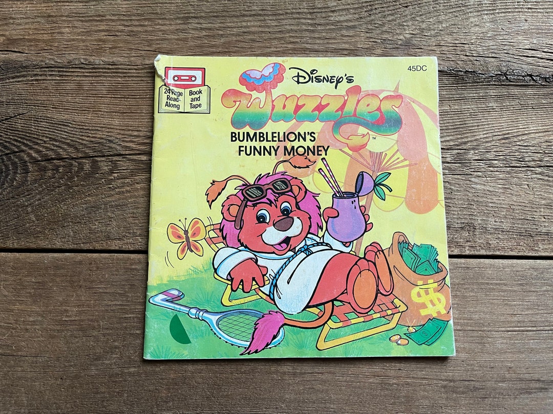Disney's Wuzzles Book // Bumblelion's Funny Money // 1985 Read Along ...