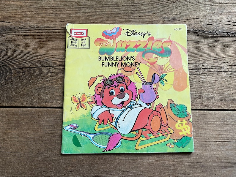 Disney's Wuzzles Book // Bumblelion's Funny Money // 1985 Read Along ...