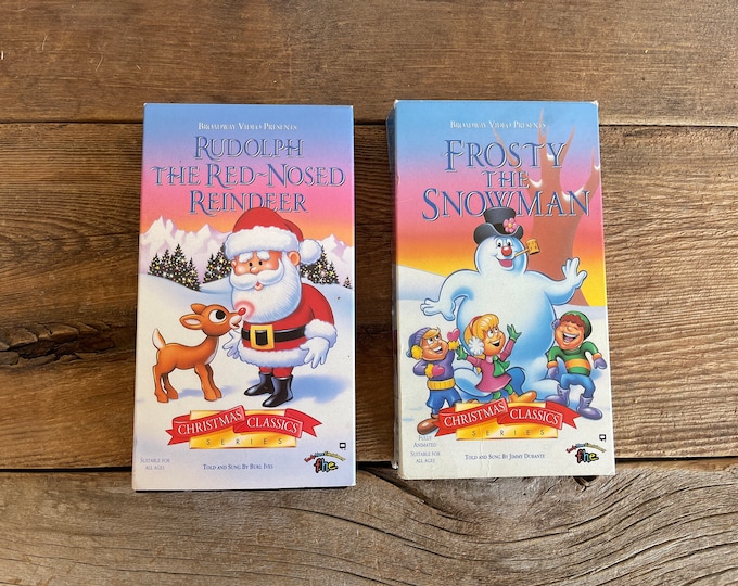 Vintage Christmas VHS Tape Set // You Choose // Frosty the Snowman or ...