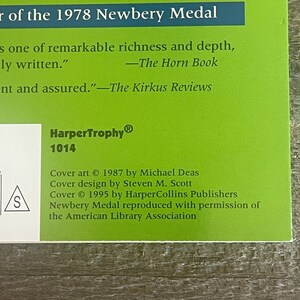 Bridge to Terabithia by Katherine Paterson // Vintage Paperback Book ...