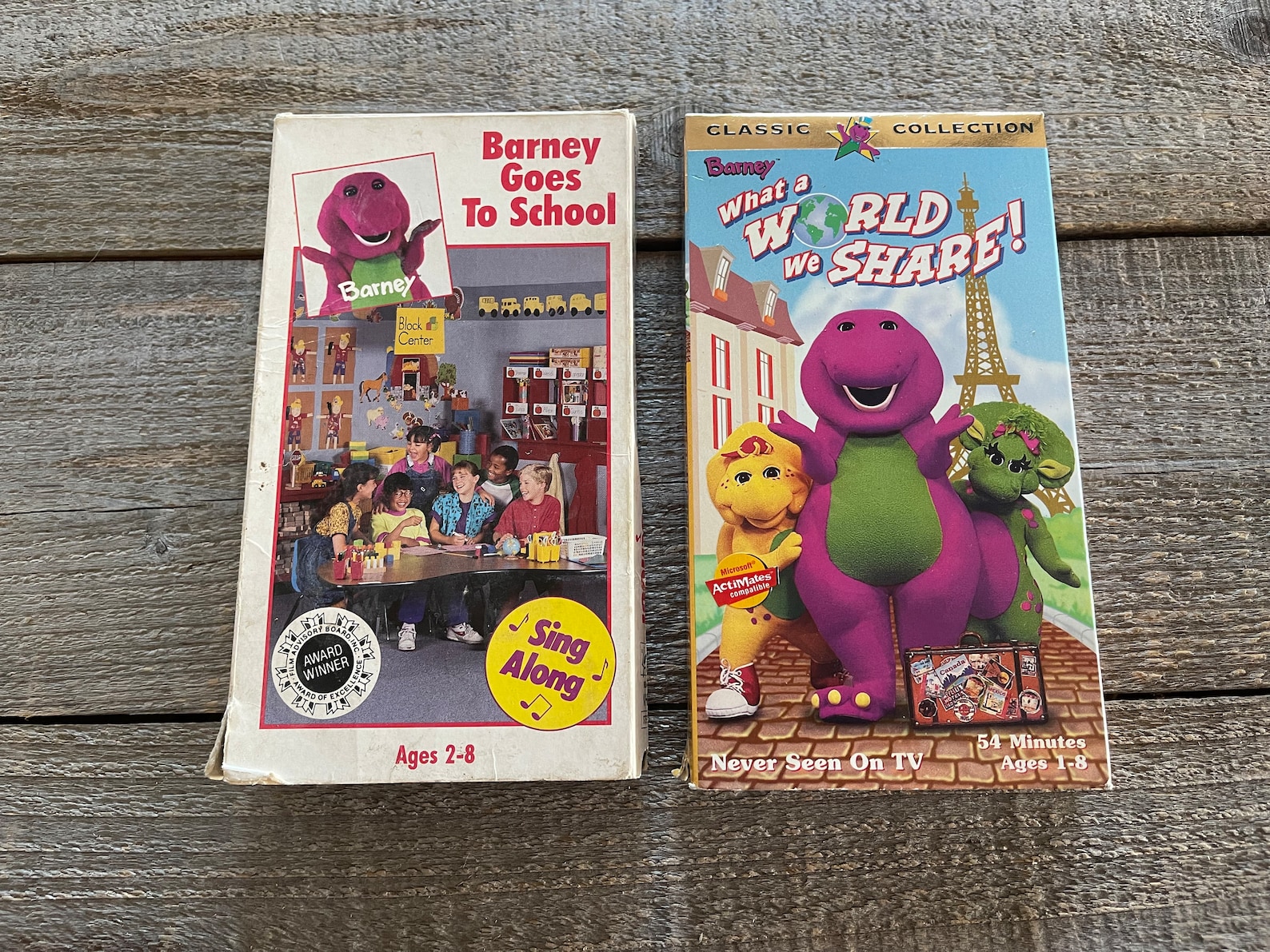 Vintage Barney VHS Movies // You Choose // Barney Goes to School or ...