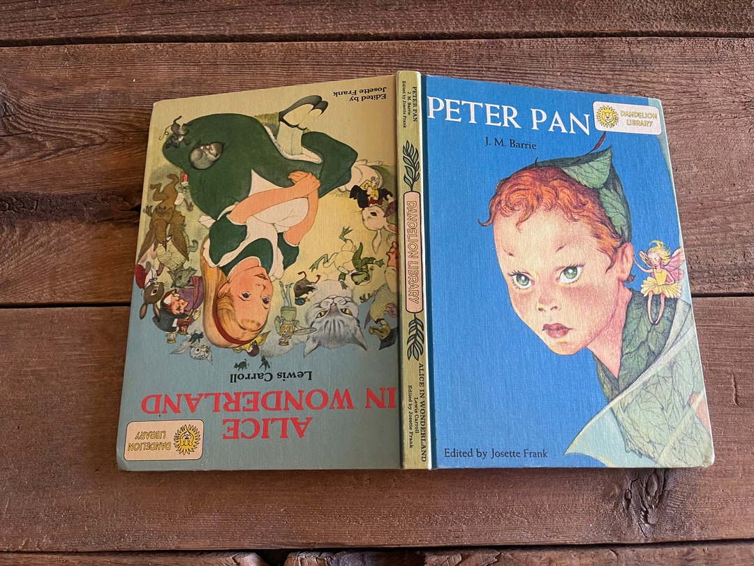 Alice in Wonderland & Peter Pan // 1950's Dandelion Library Vintage 2 ...