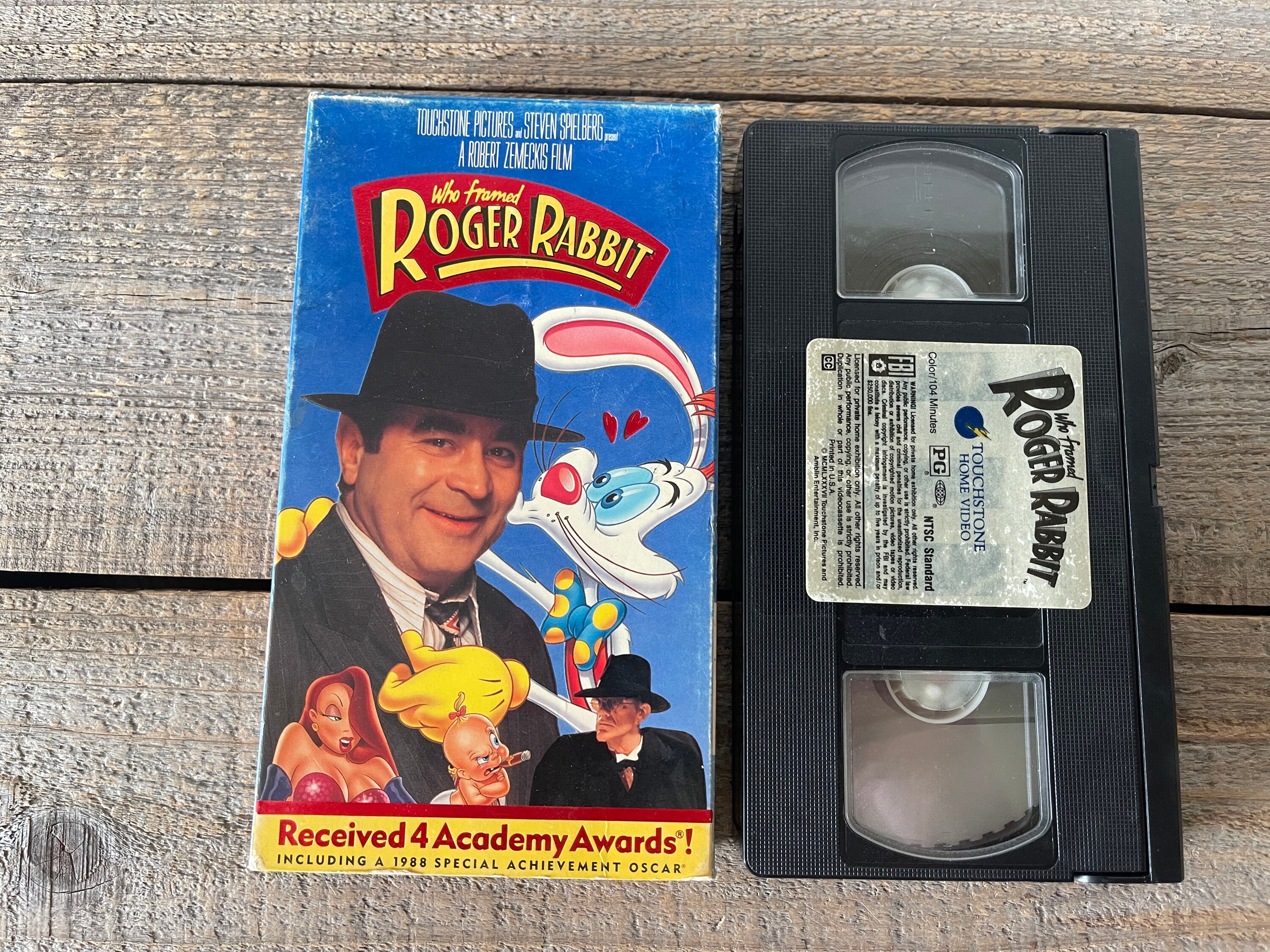 Who Framed Roger Rabbit VHS 1987 // Bob Hoskins, Christopher Lloyd - Etsy
