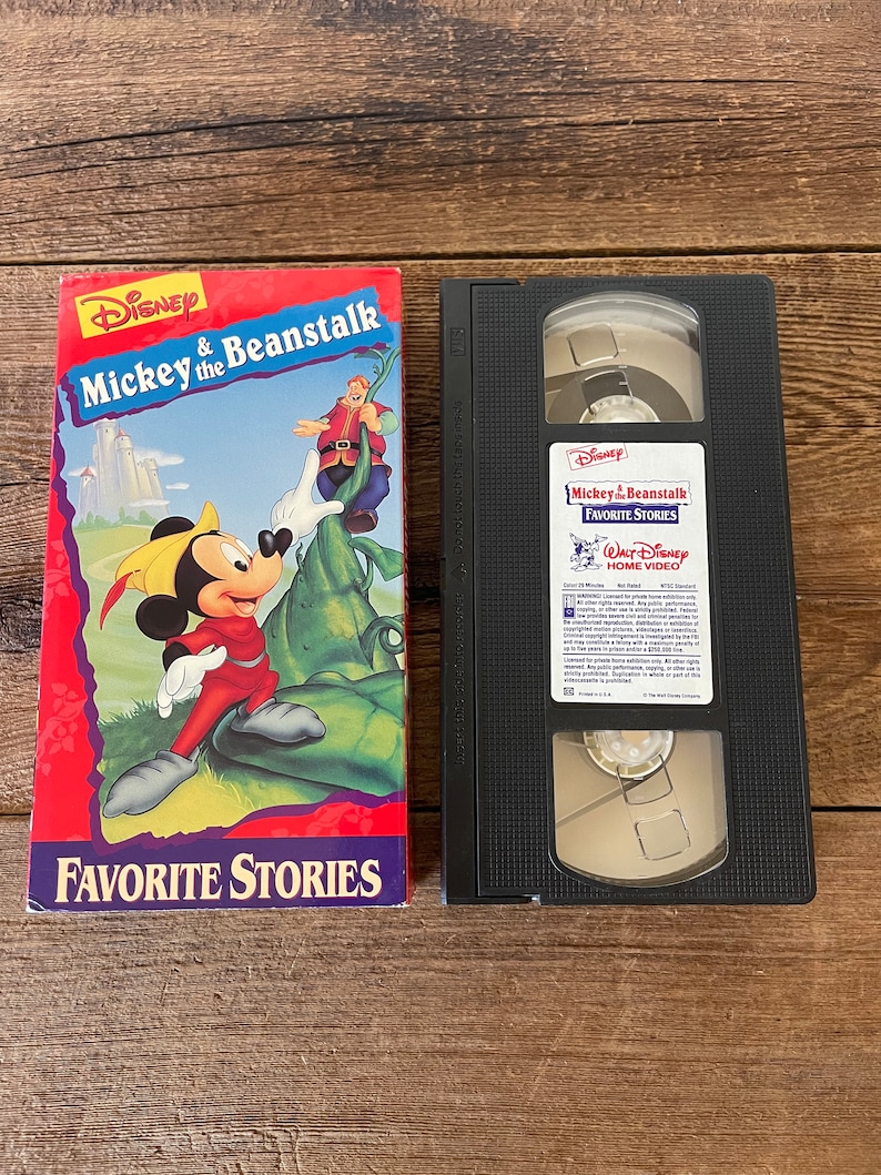 Disney Favorite Stories VHS // You Choose // Mickey and the Beanstalk ...