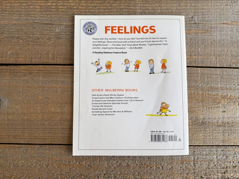 Feelings // Written & Illustrated by Aliki // 1984 Mulberry Books ...