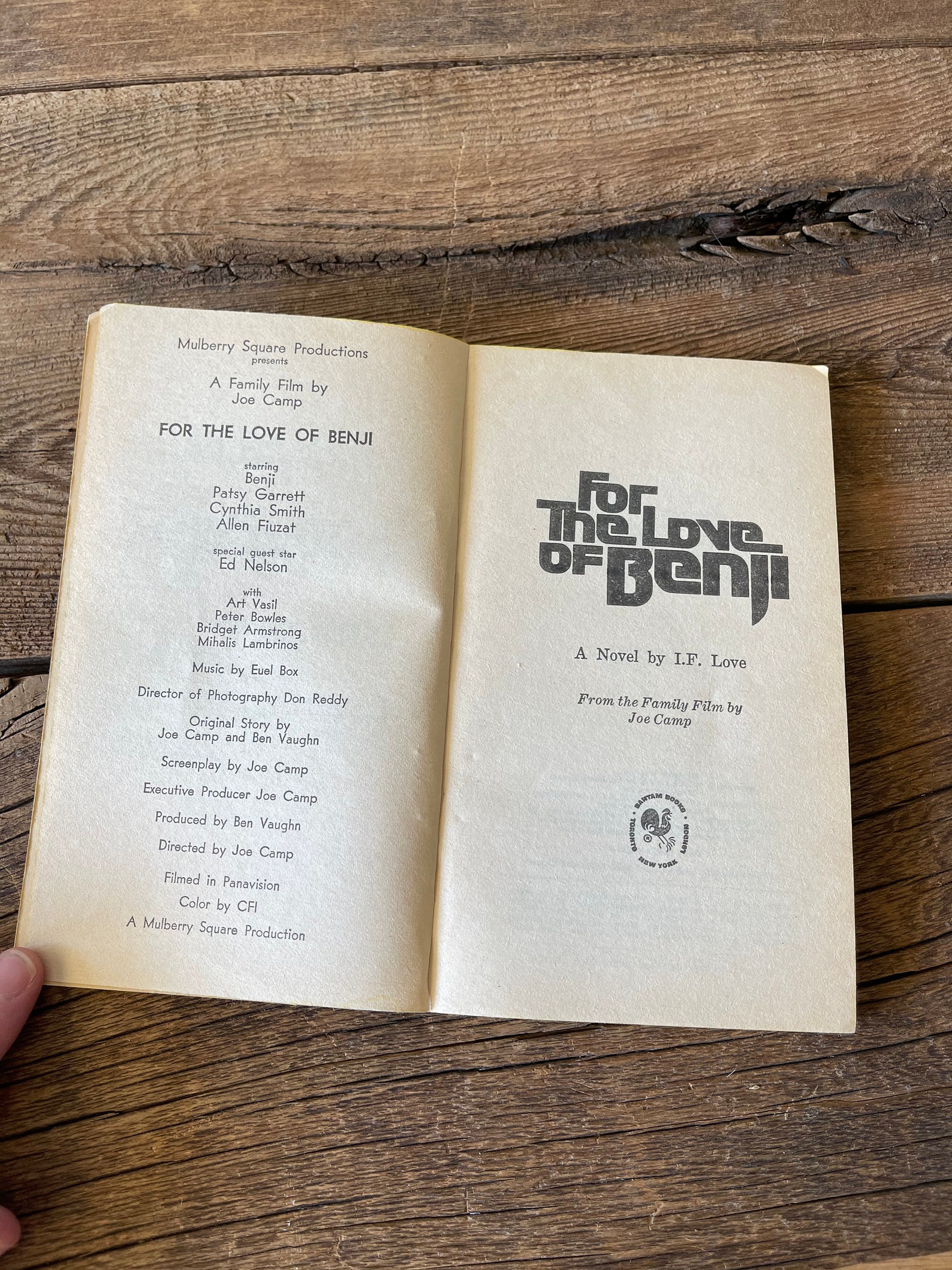 Vintage Book For the Love of Benji 1977 | Etsy