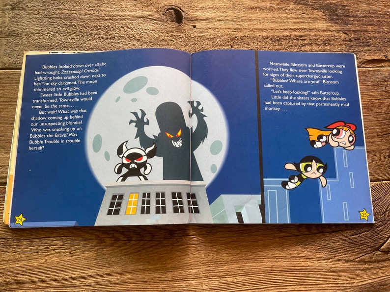 The Powerpuff Girls Book // bubble Trouble // 2000 - Etsy