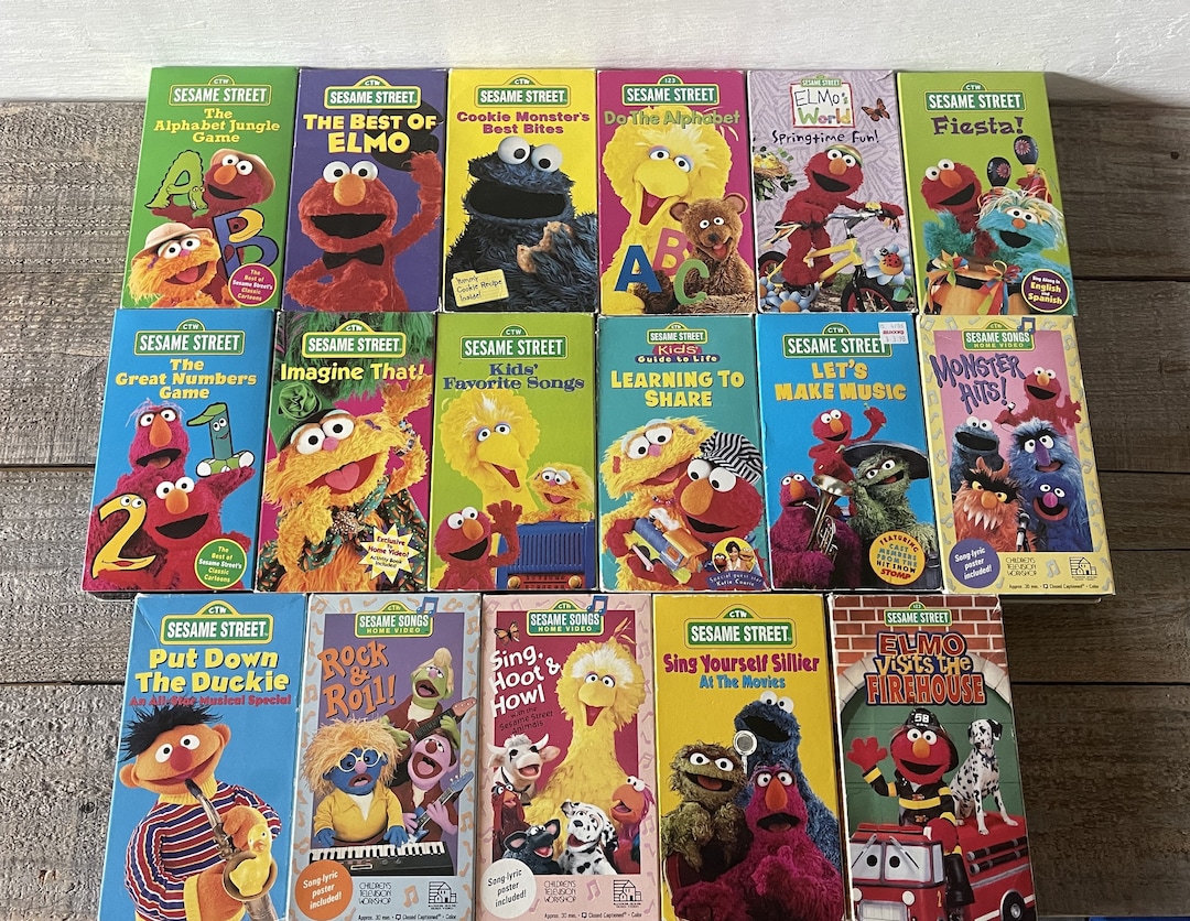 Sesame Street Vhs Movies Sold Individually Elmo Do The Alphabet