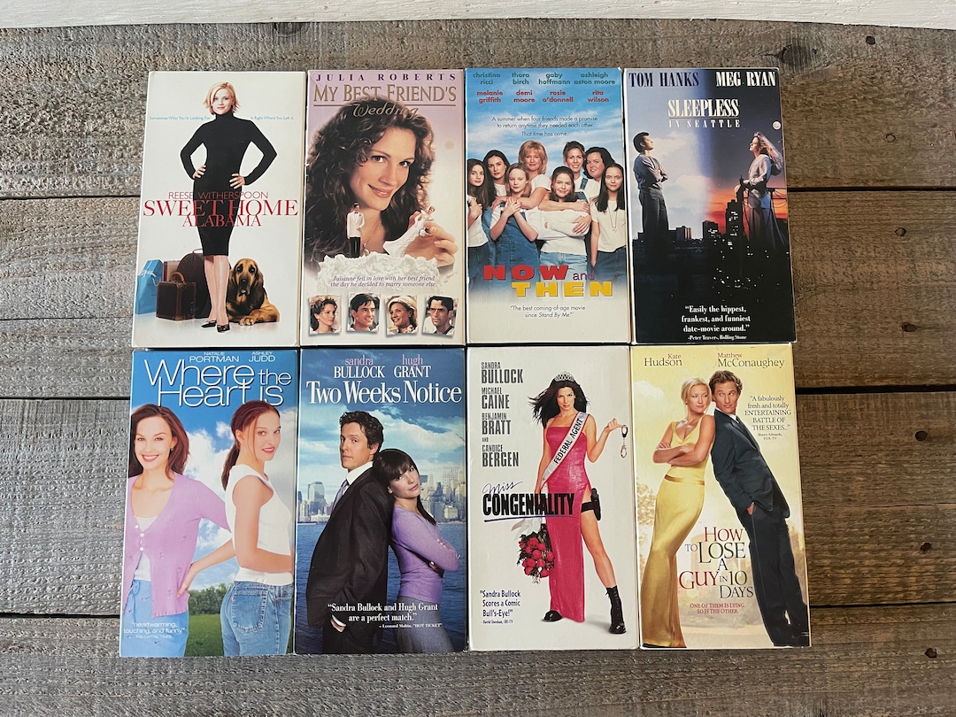 Vintage VHS Chick Flicks, Rom Coms // Sold Individually // Sweet Home ...