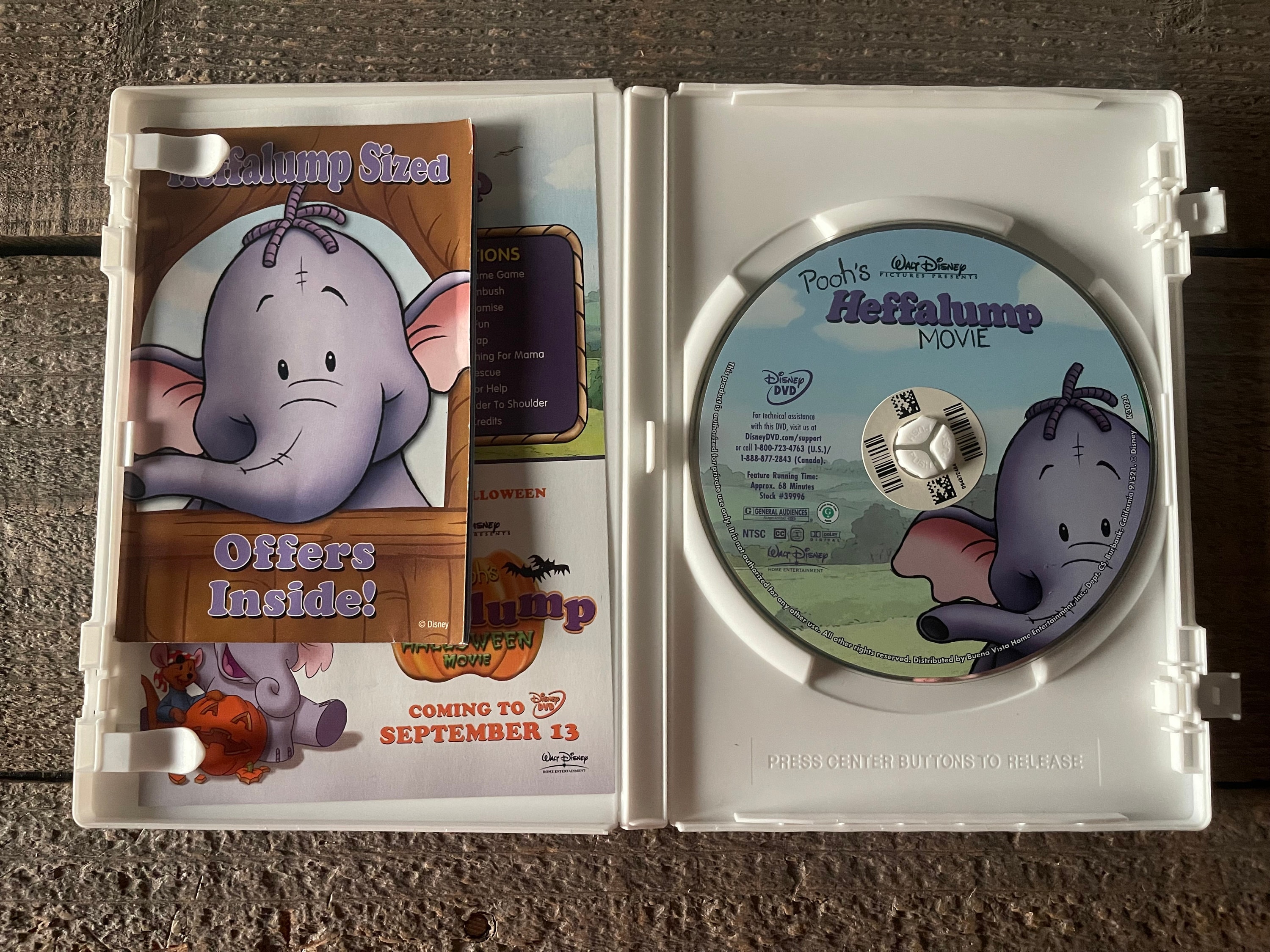 Winnie the Pooh DVD Movies // You Choose // Piglet's Big Movie, Pooh's ...