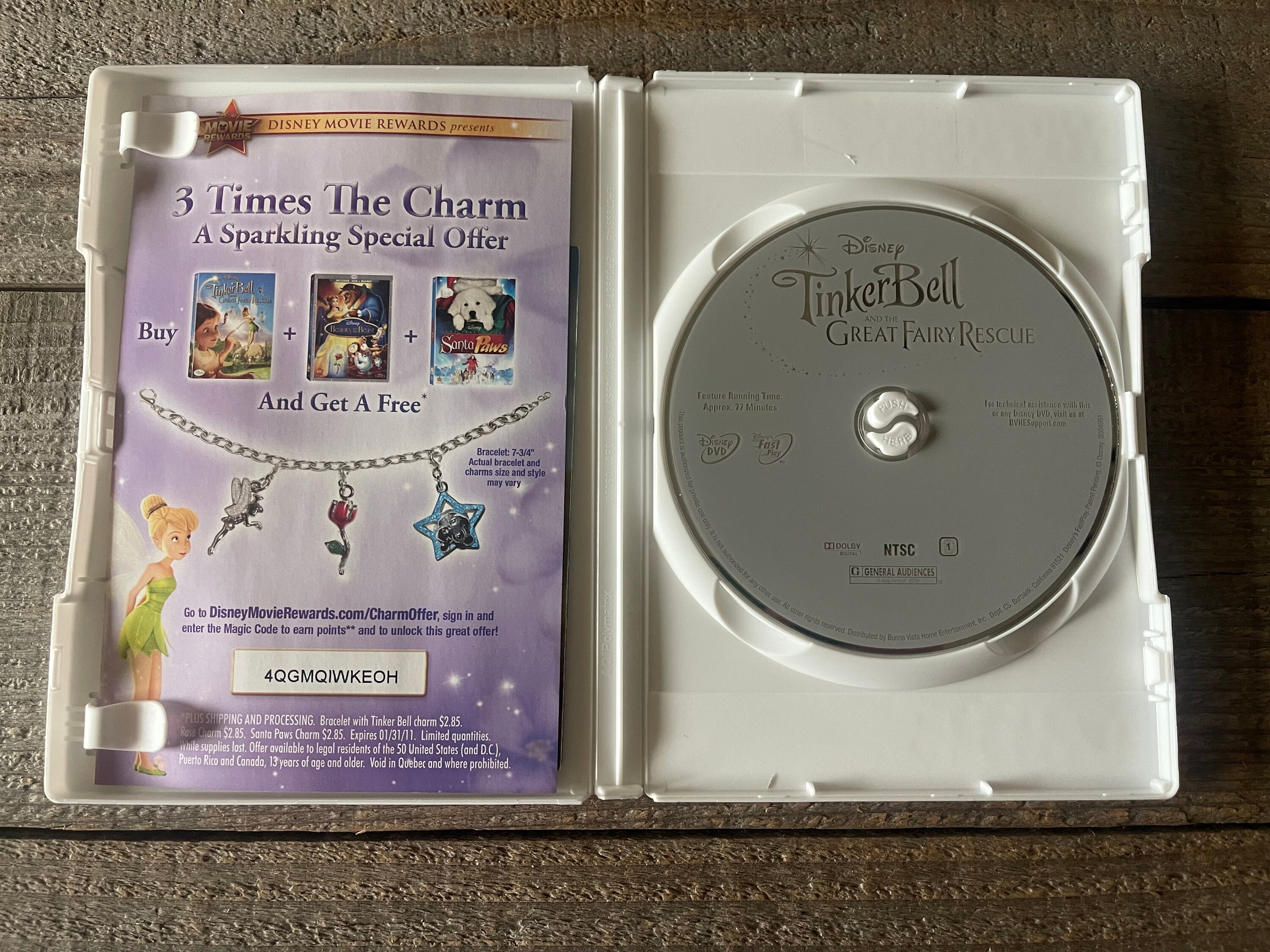 Walt Disney Tinkerbell Dvds // You Choose // Great Fairy Rescue or Lost ...
