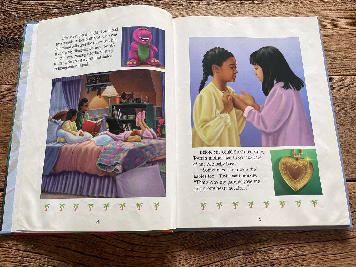 Barney's Imagination Island Book // 1994 // Large - Etsy