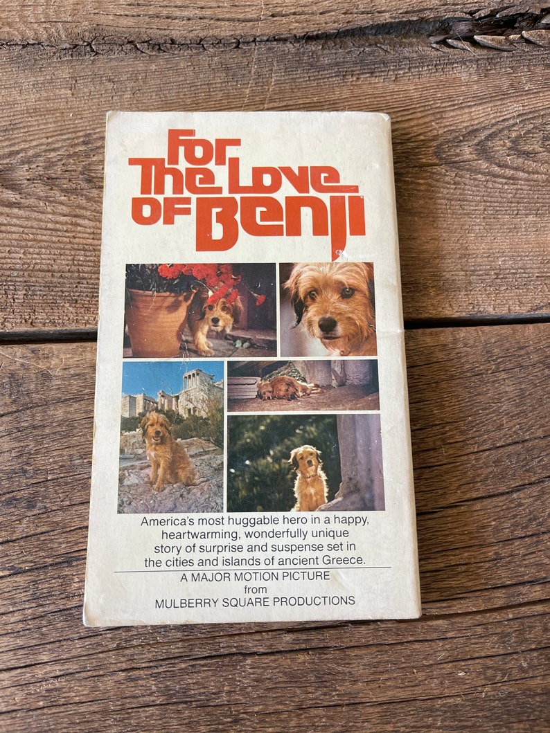 Vintage Book for the Love of Benji 1977 - Etsy