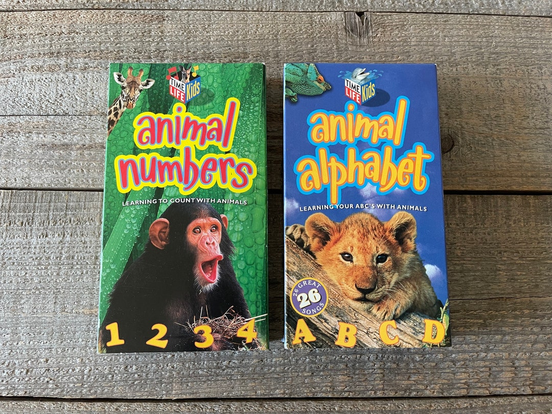 Animal Alphabet & Animal Numbers // Vintage VHS Learning Movies // Time ...