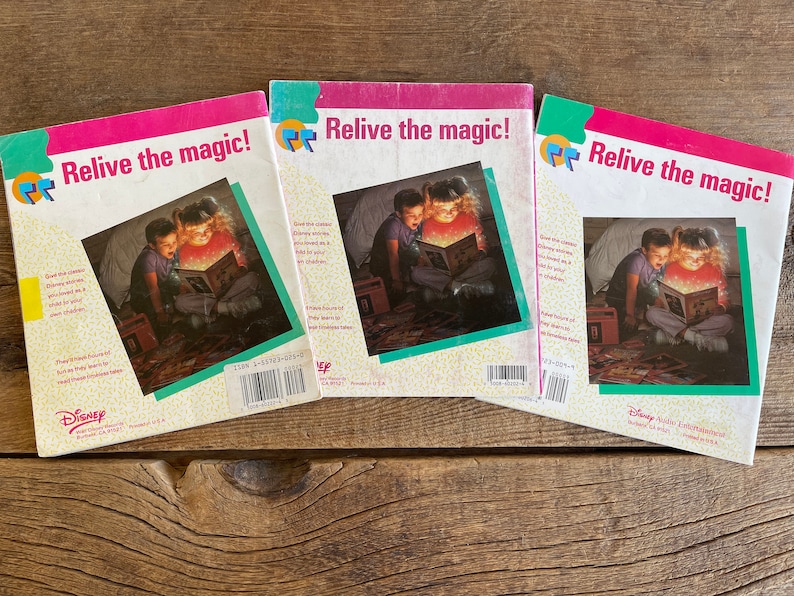 1990's Walt Disney Read Along Books Only // Sold Individually - Etsy ...