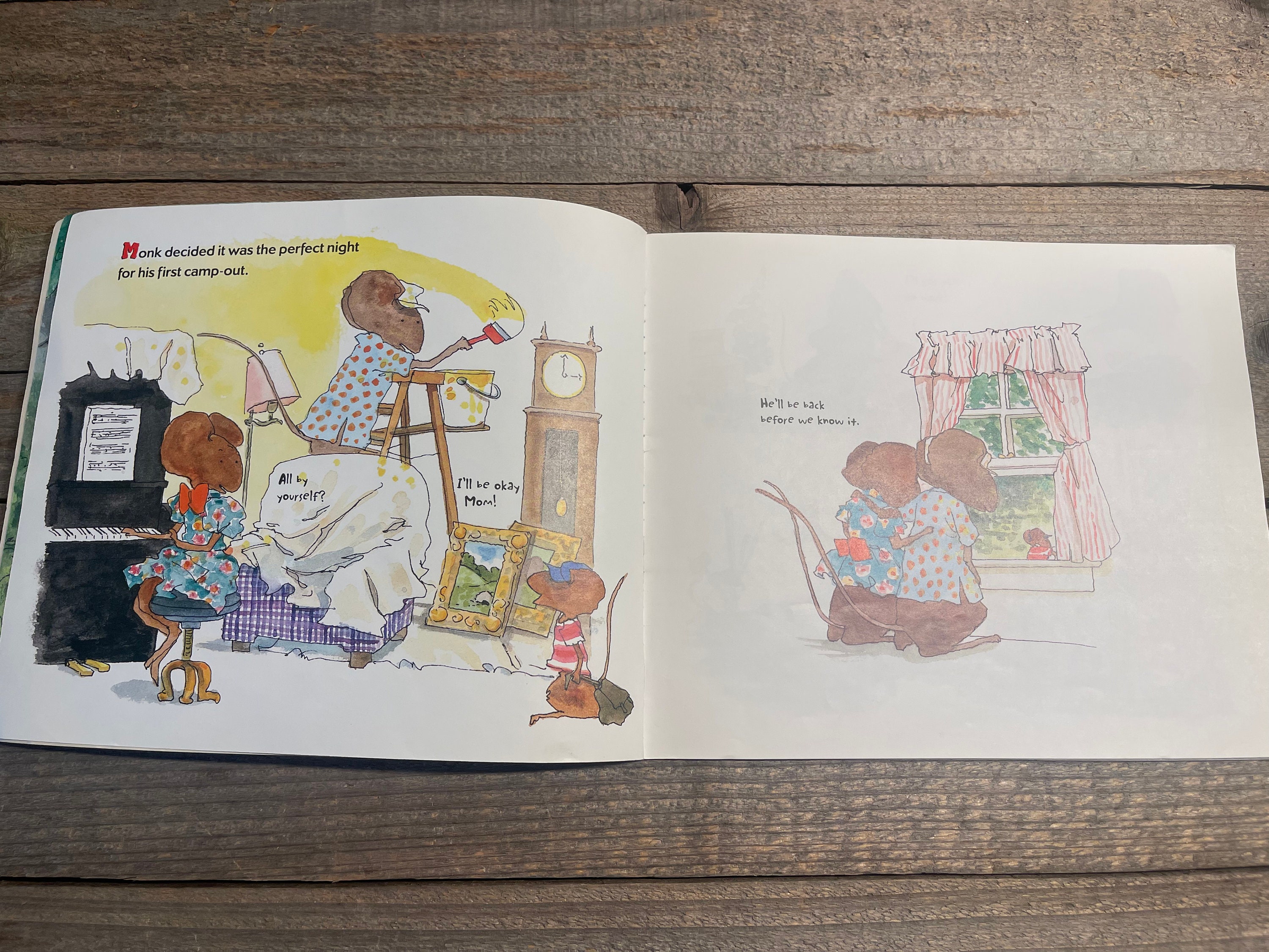 Monk Camps Out // Emily Arnold Mccully // First Scholastic Printing ...