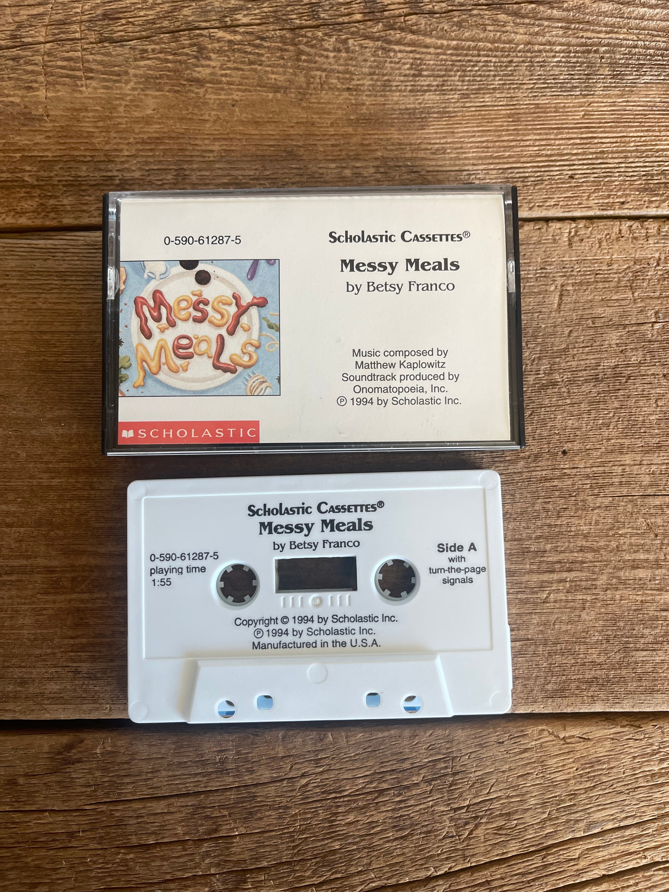 Messy Meals // Betsy Franco // Vintage Scholastic Book & Cassette Tape ...