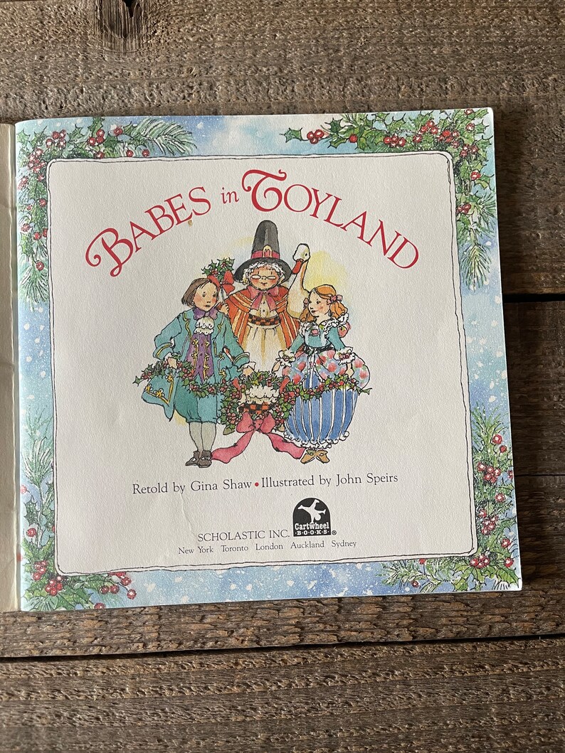 Vintage Babes in Toyland Book // Cartwheel Books // First Scholastic ...