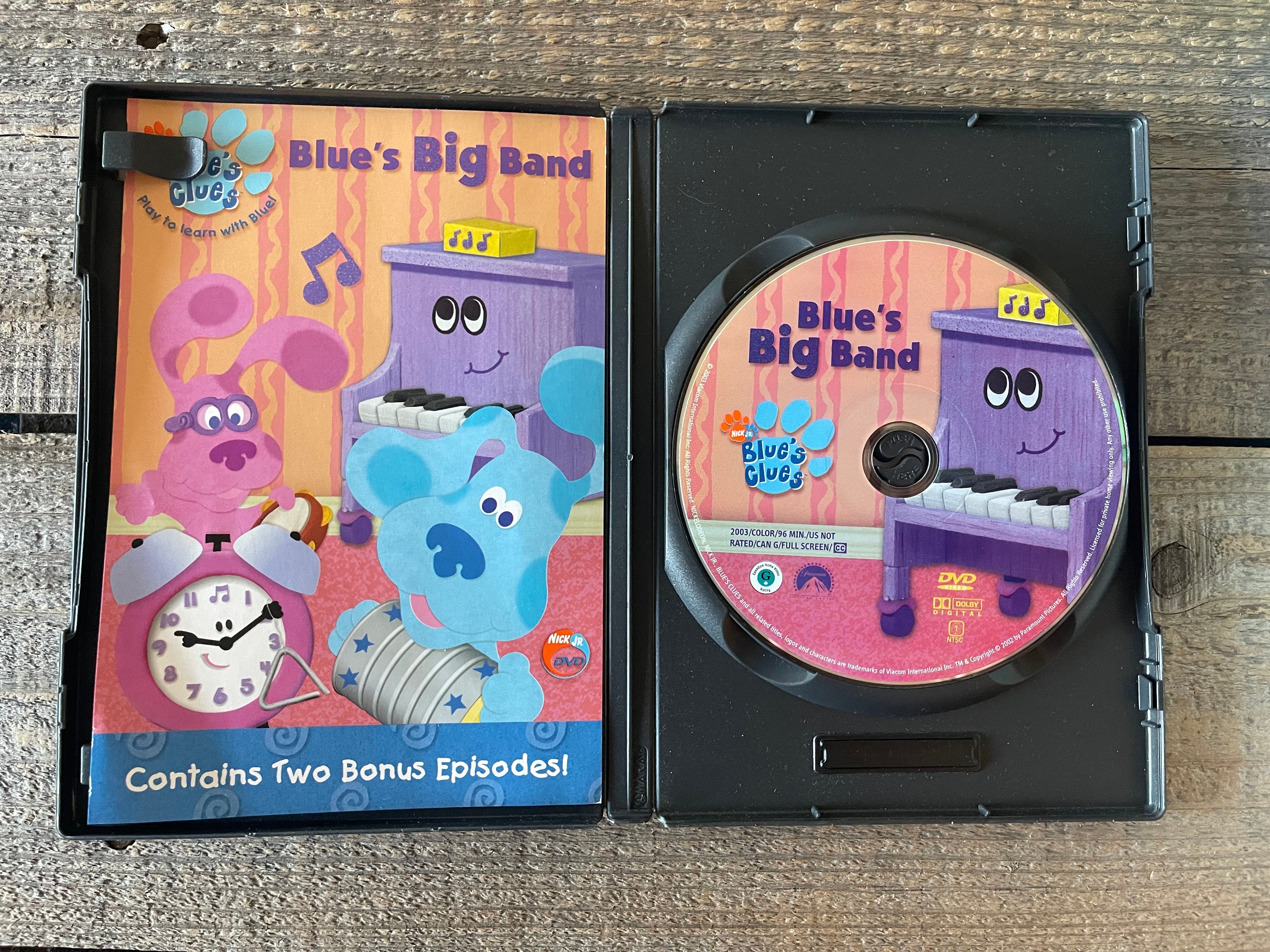 Vintage Blue's Clues DVD, blue's Big Band // Includes 4 Episodes ...