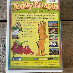 The Adventures of Teddy Ruxpin DVD, Episodes 1-5 // Volume 1: the ...