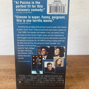 Simone VHS Movie // Al Pacino // 2002 - Etsy