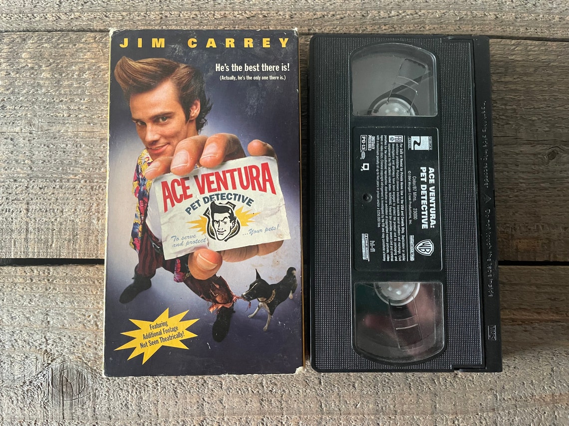 Ace Ventura: Pet Detective // Jim Carrey // Vintage 1994 VHS Movie ...