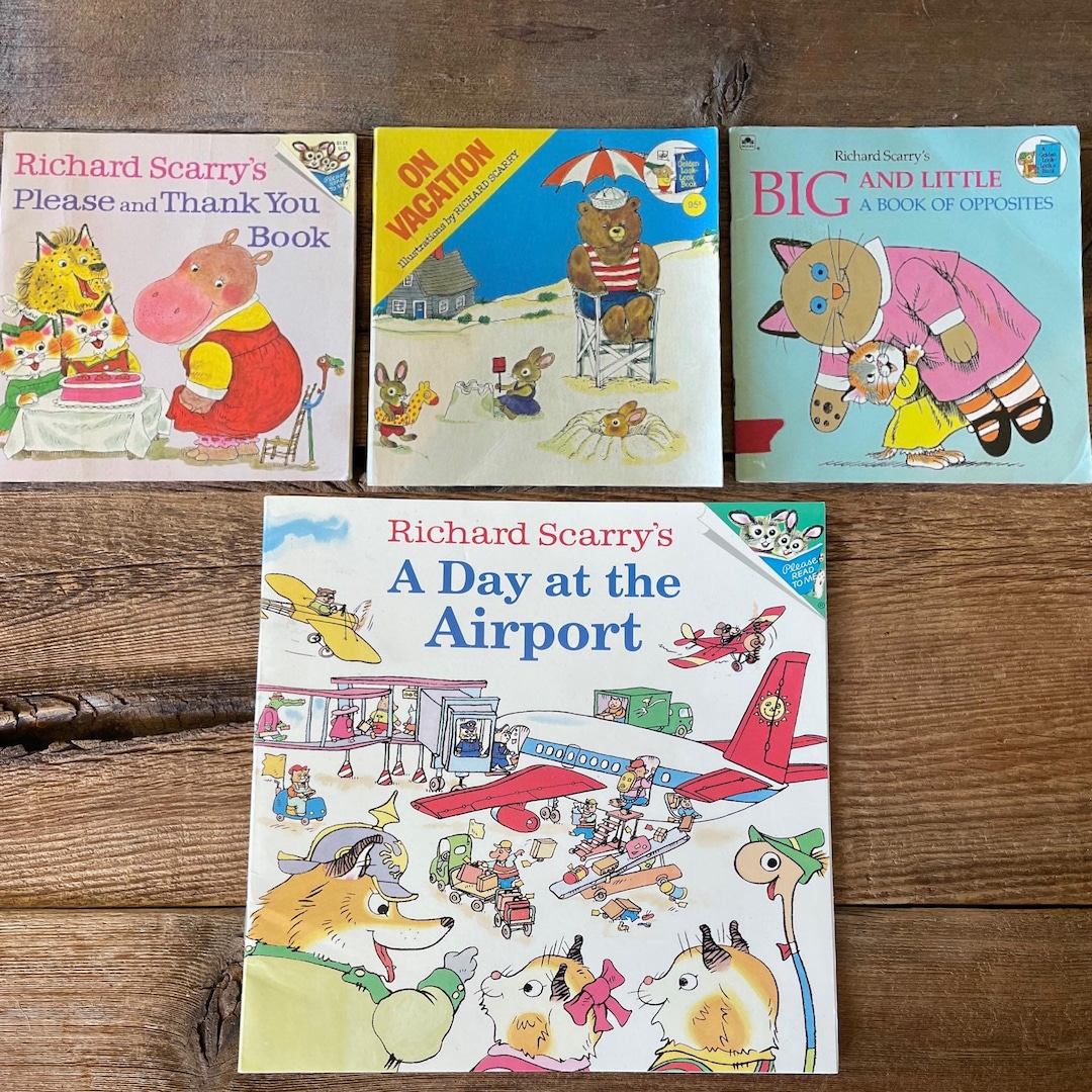 Vintage Richard Scarry Books // You Choose // Read to Me Books - Etsy