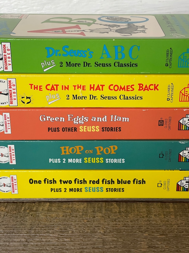 Vintage Dr. Seuss VHS Movies // You Choose // Beginner Book Video - Etsy