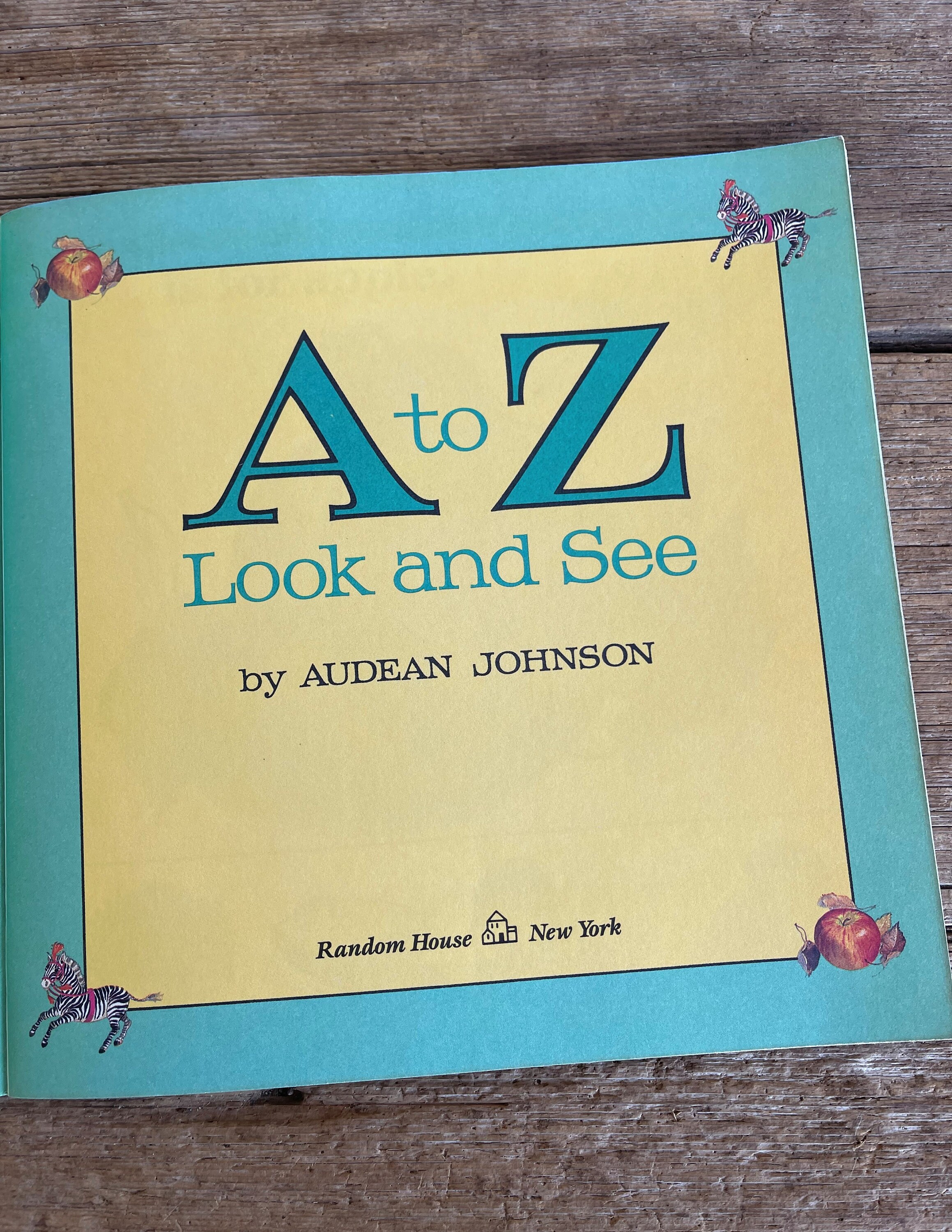 A to Z: Look and See // Vintage Children's Book // by - Etsy