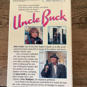 Uncle Buck // Vintage 1989 VHS Comedy Movie // John Candy - Etsy