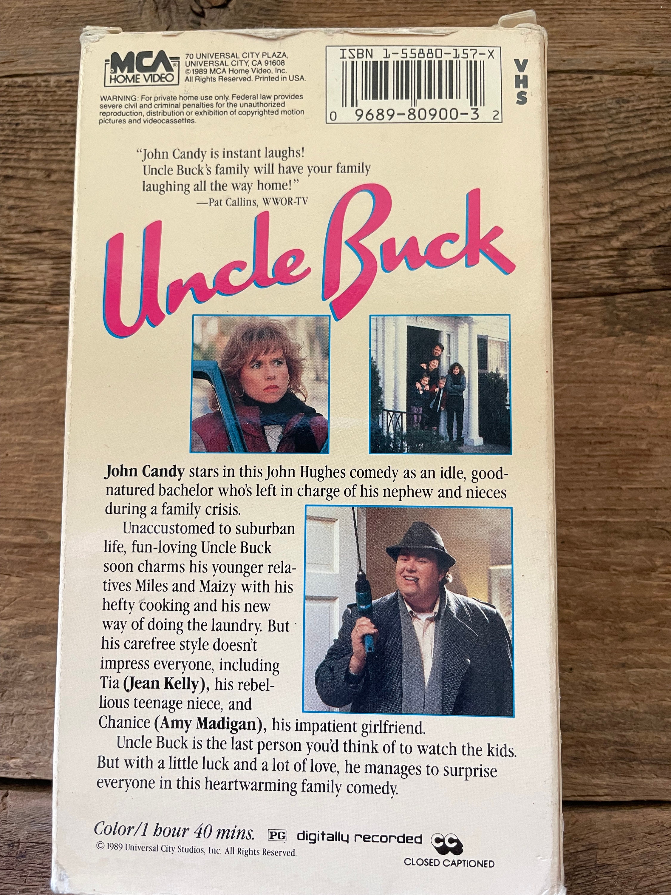 Uncle Buck // Vintage 1989 VHS Comedy Movie // John Candy - Etsy