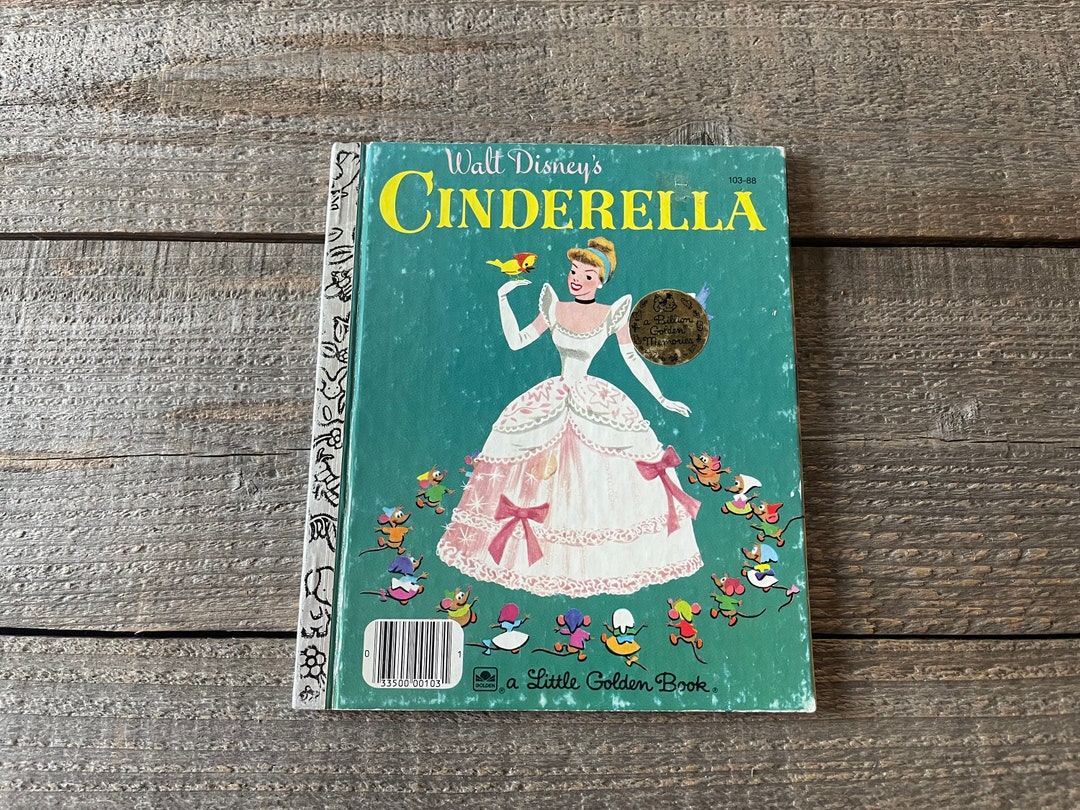 Walt Disney's Cinderella // A Little Golden Book // 1987 - Etsy