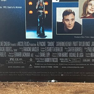 Simone VHS Movie // Al Pacino // 2002 - Etsy
