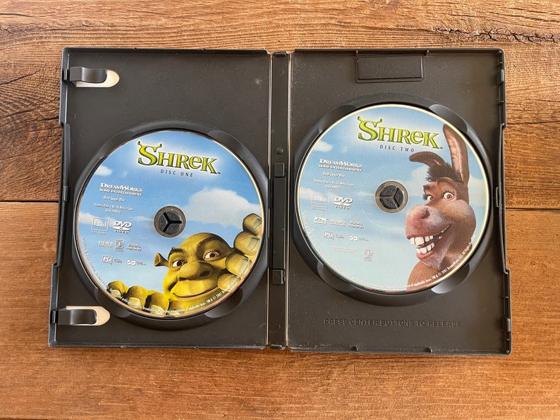 Shrek DVD - Choose Your Dreamworks Movie - Etsy