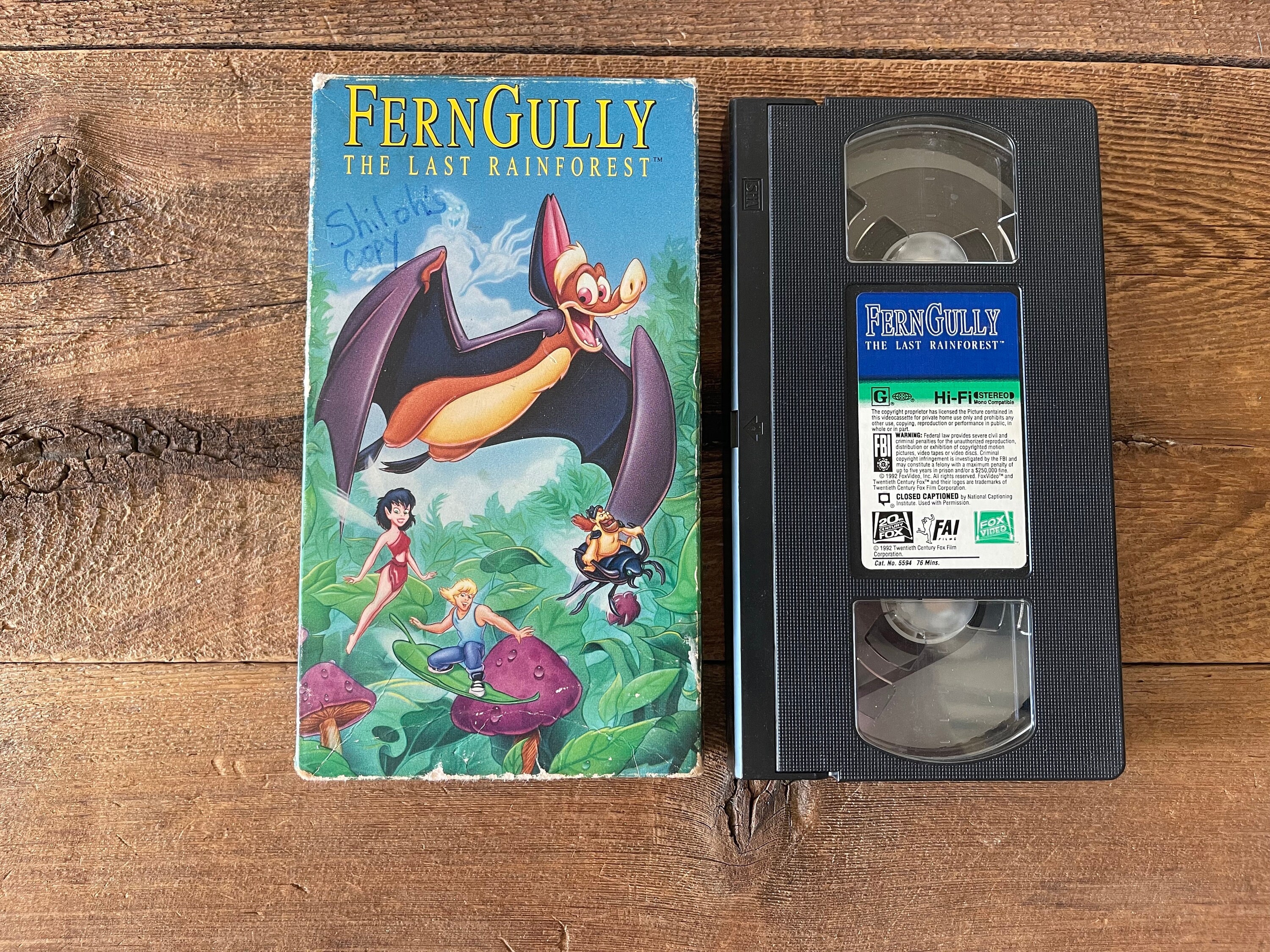 Ferngully The Last Rainforest Vhs