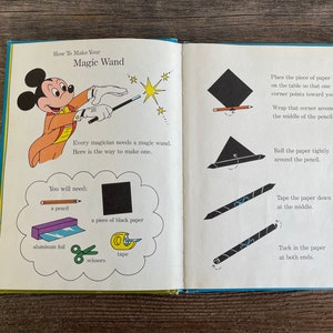 The Mickey Mouse Magic Book // Disney's Wonderful World of | Etsy