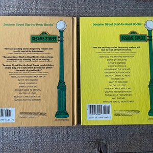 Vintage Sesame Street Books // Sold Individually // 1980's Start-to ...